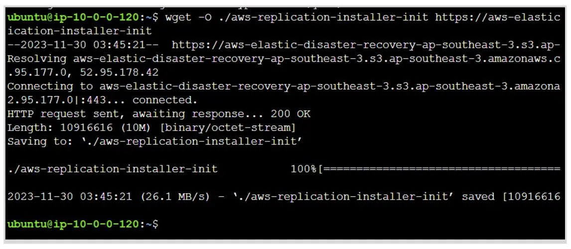 Install Replication Agent in Linux for AWS Elastic Disaster Recovery - Rafif